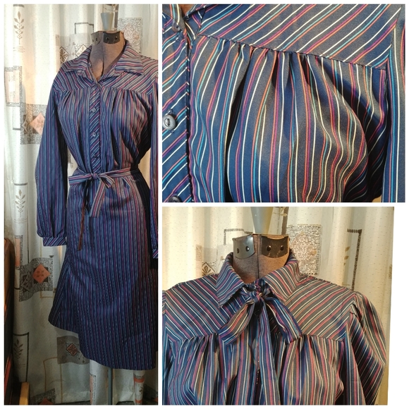 American Vintage | Dresses | Vintage Breli Stripe Shirt Dress | Poshmark